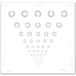 2.5% LANDOLT "C" CHART FOR 13 FEET (4 METERS) SCRAMBLED | Optical ...